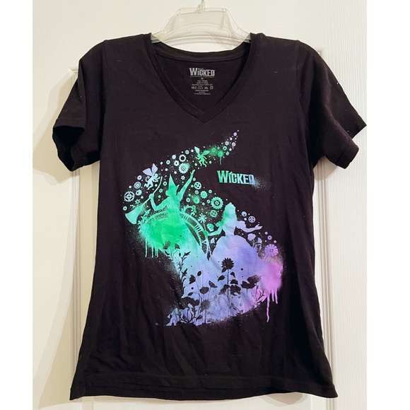 Tops | Broadway Wicked Tee Official Merchandise Glinda Elphaba Ombre ...